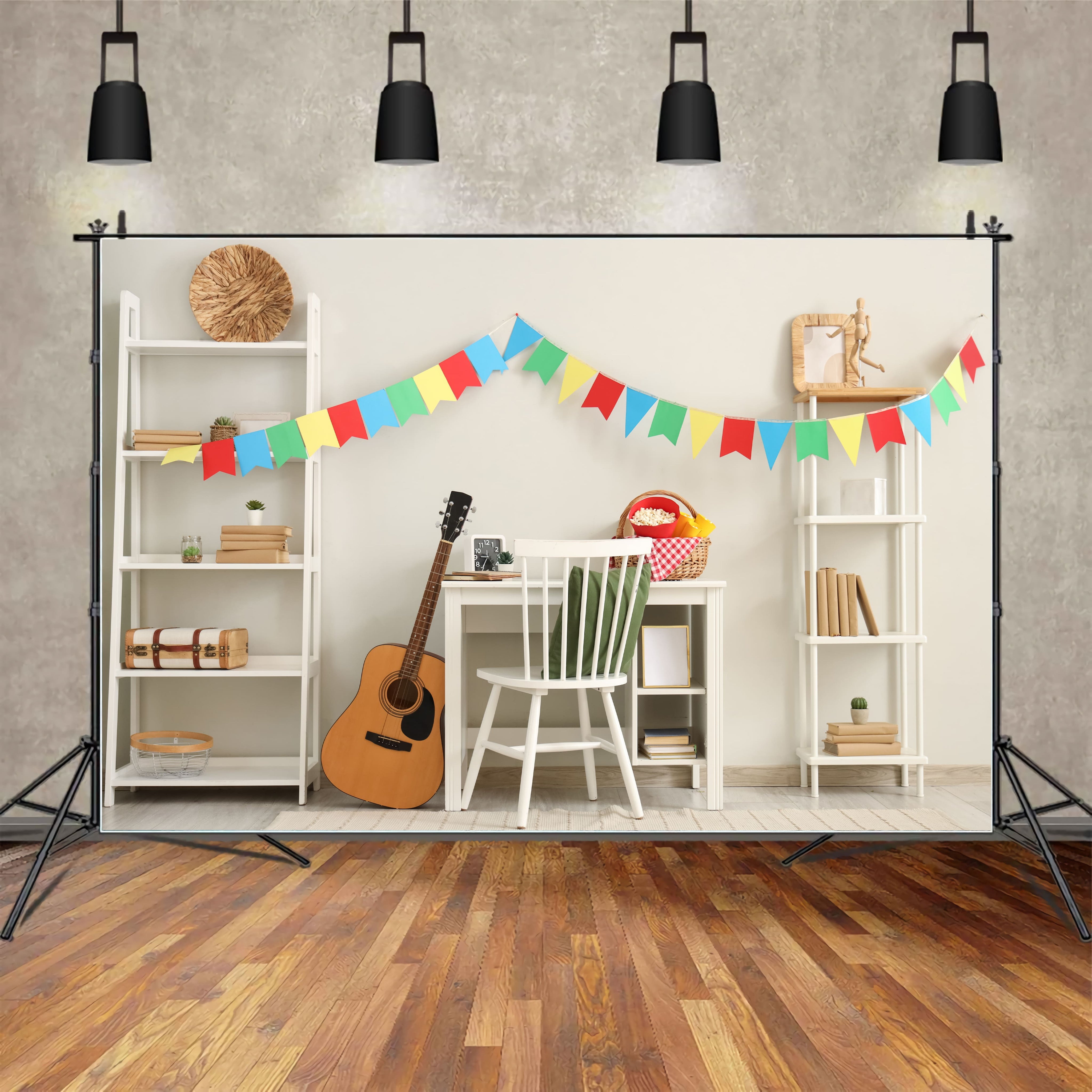 Decorated Study Room Back To School Backdrop DBD7-14 – Dbackdrop