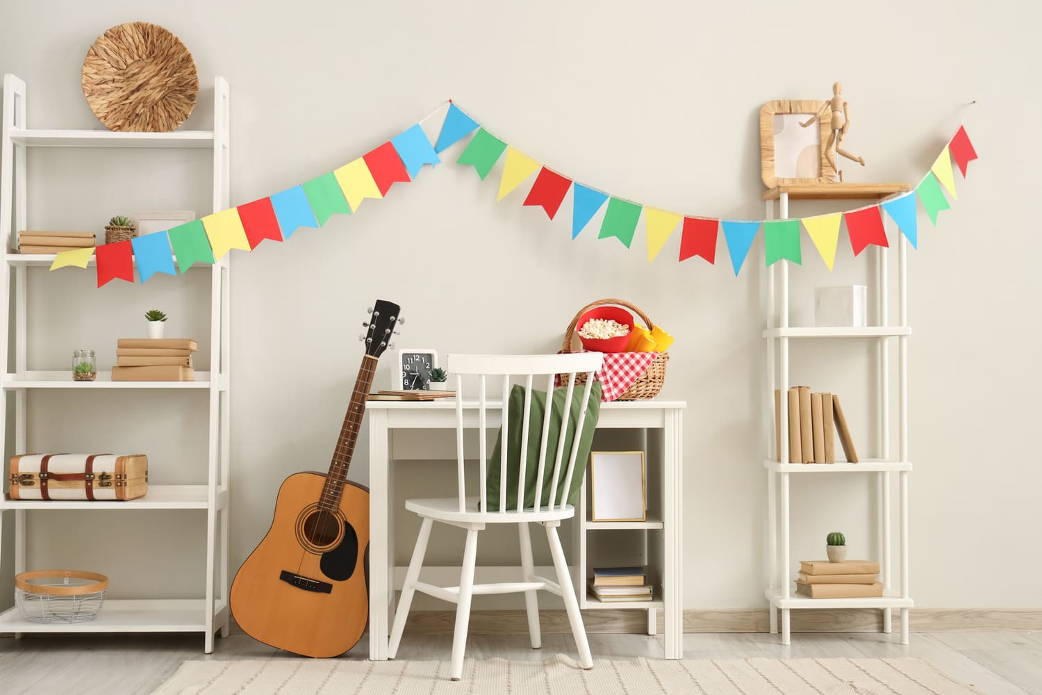 Decorated Study Room Back To School Backdrop DBD7-14 – Dbackdrop
