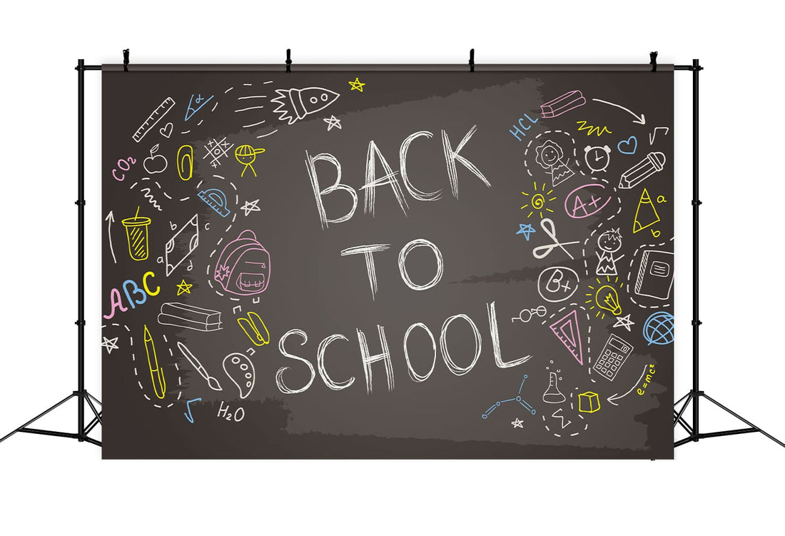 Chalk Writing Back to School Photography Backdrop DBD7-2 – Dbackdrop