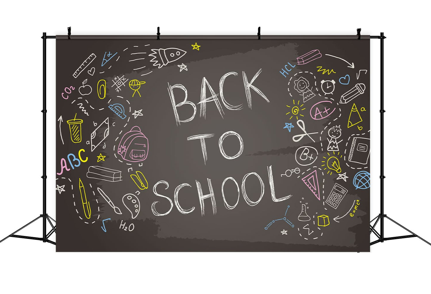 Chalk Writing Back to School Photography Backdrop DBD7-2 – Dbackdrop