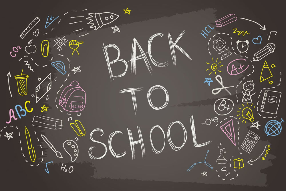 Chalk Writing Back to School Photography Backdrop DBD7-2