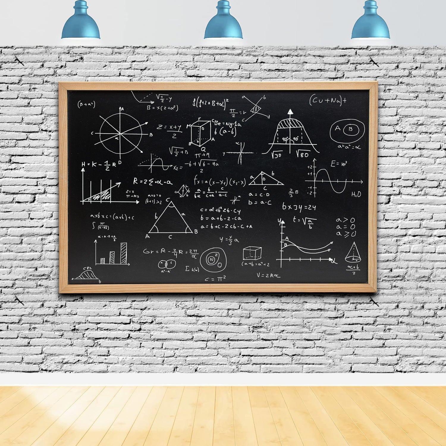 Math Equations Blackboard Back to School Backdrop DBD7-33 – Dbackdrop