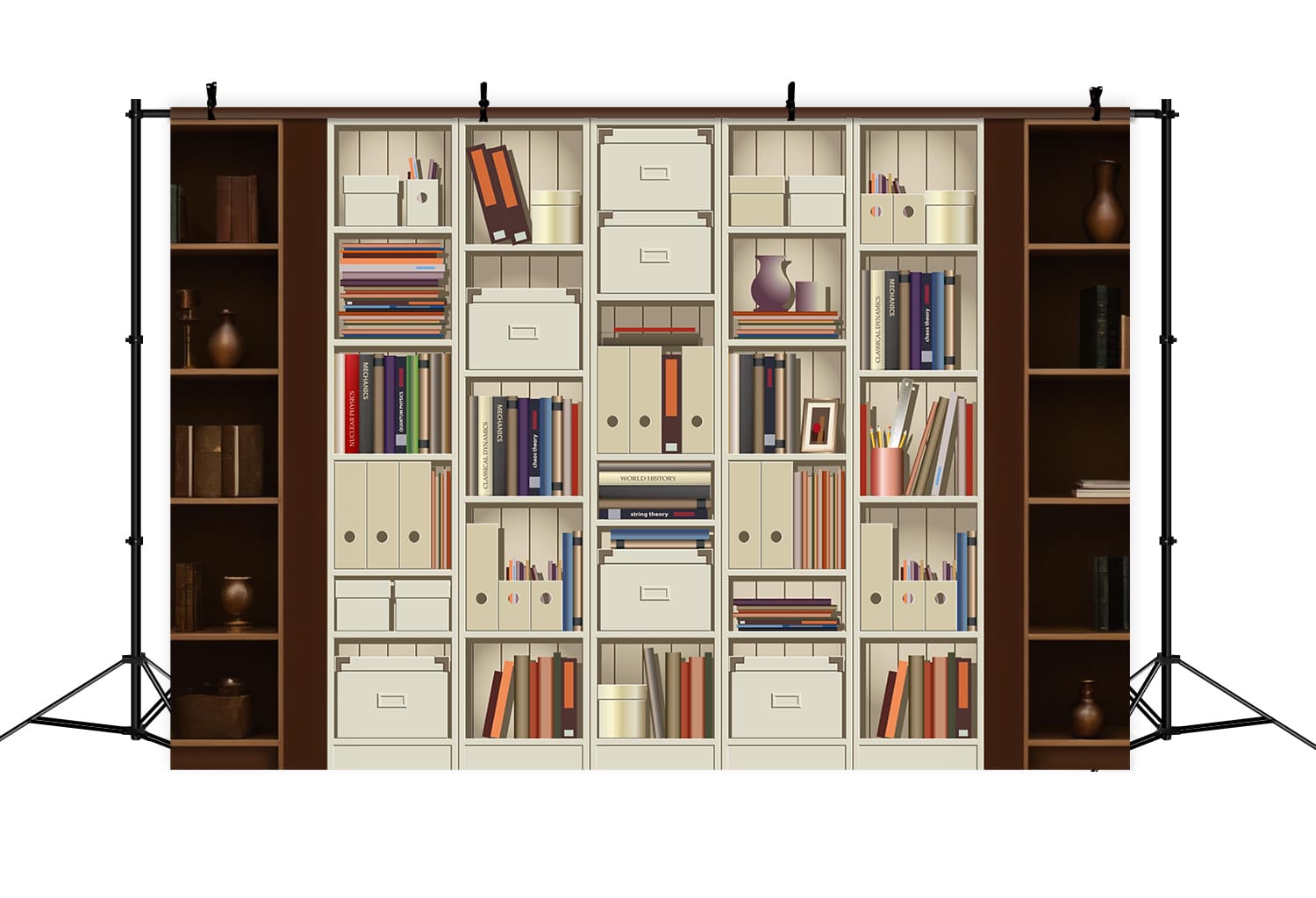 Modern Bookshelf Back to School Backdrop DBD7-46 – Dbackdrop