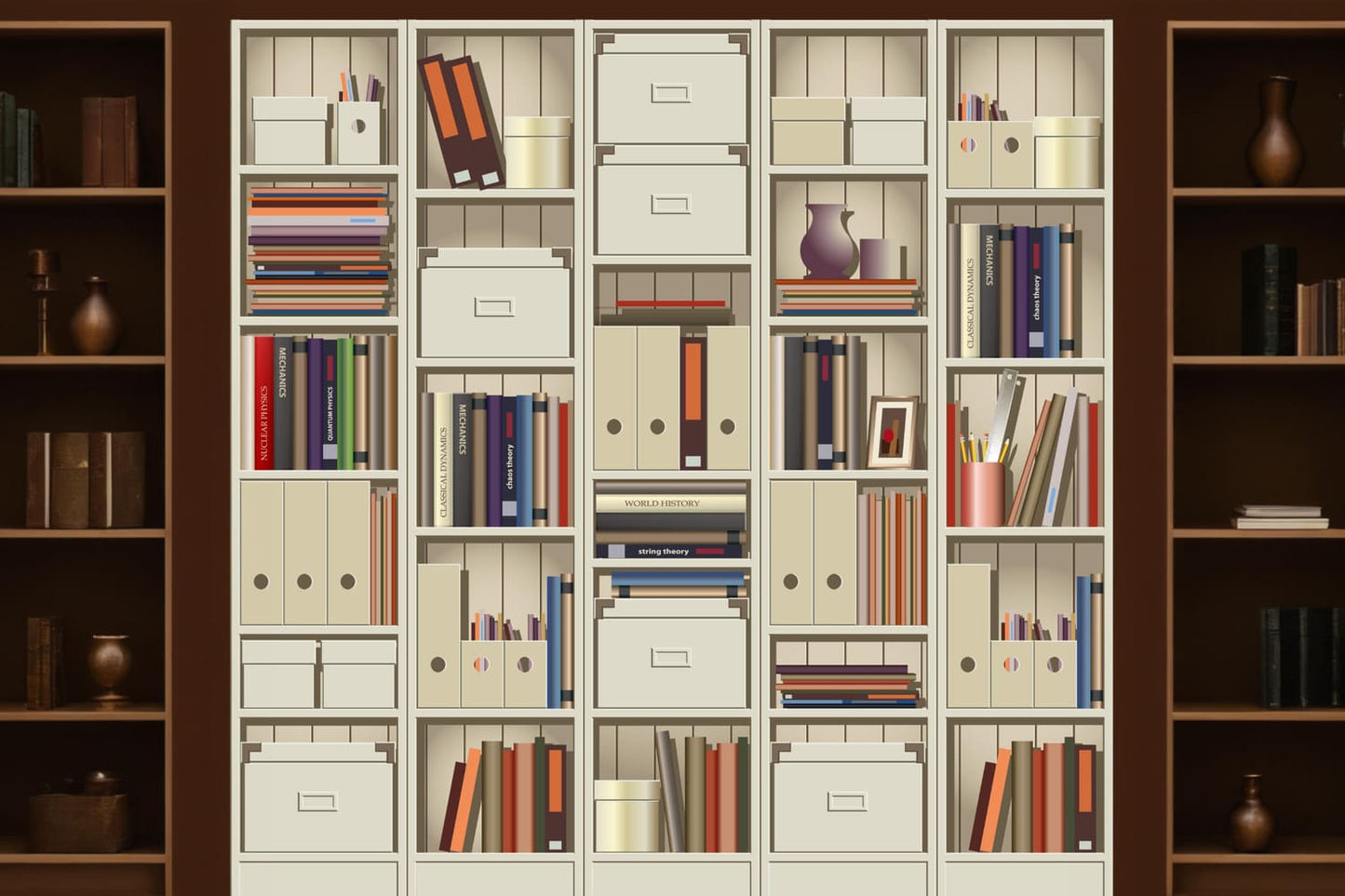 Modern Bookshelf Back to School Backdrop DBD7-46 – Dbackdrop