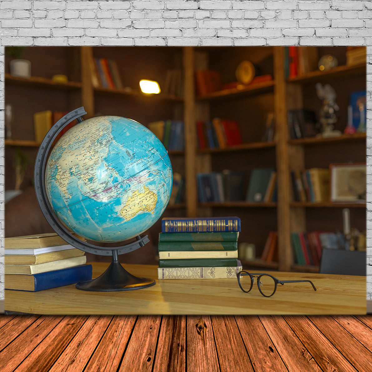 Library Table Desk Back to School Backdrop DBD7-63 – Dbackdrop