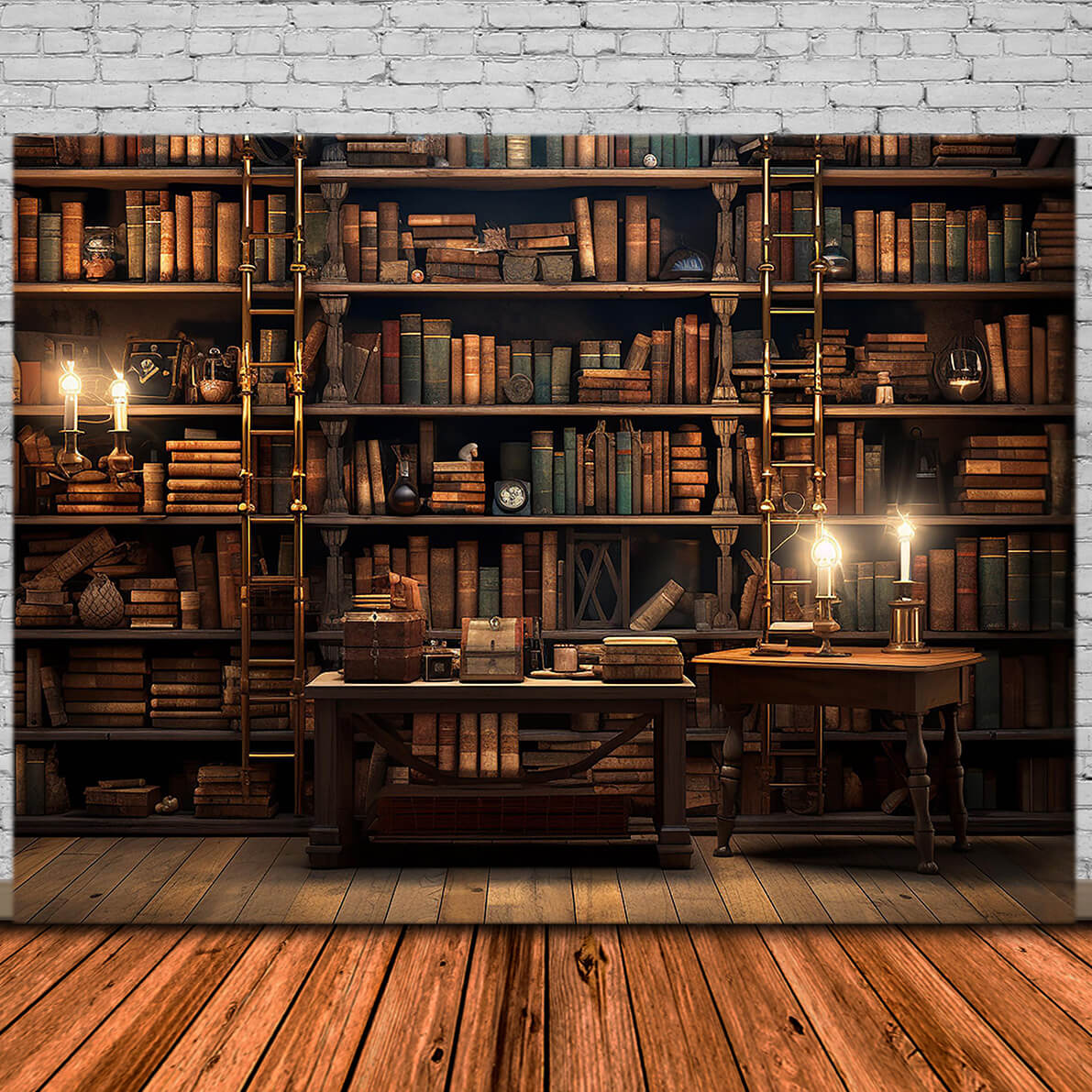 Back to School Vintage Bookshelf Backdrop DBD7-7 – Dbackdrop