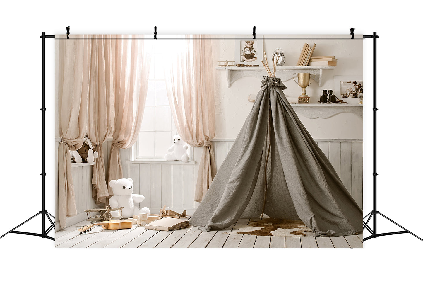 Aircraft Tent Back to School Photography Backdrop DBD7-72 – Dbackdrop