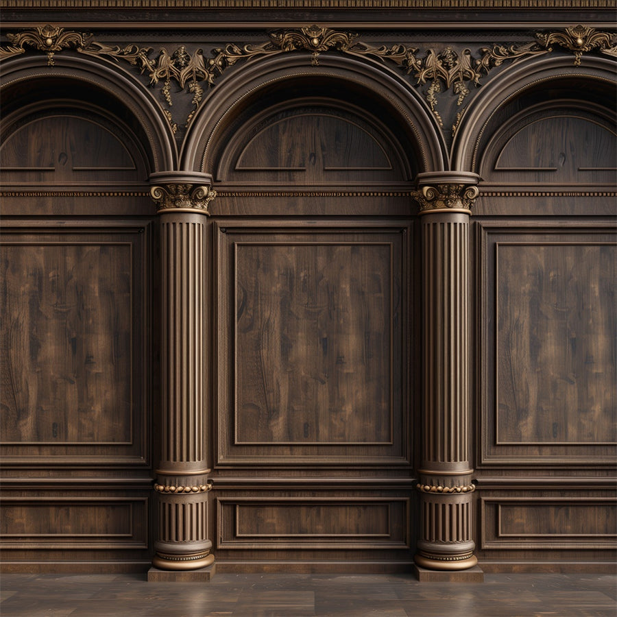 Mothers Day Photo Backdrop Vintage Wood Carving Archway Backdrop GQ2-1