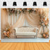 Boho Backdrop Sofa Delicate Floral Arrangement Backdrop GQ2-72