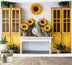 Backdrop For Back To School Sunflower Classroom Rustic Backdrop GQ3-11
