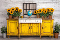 Back To School Photography Backdrops Classroom Sunflower Wall Backdrop