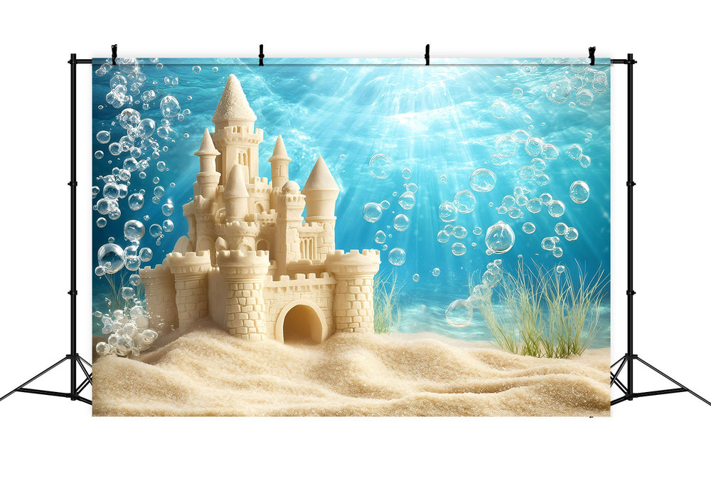 Beach Sand Backdrop Summer Sandcastle Bubble Backdrop GQ4-282