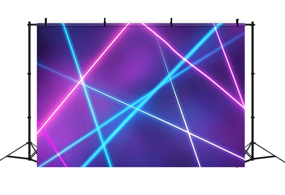Old School Backdrops Dynamic Neon Streaks Light Vintage Backdrops GQ4-