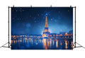 Night In Paris Backdrop Starry Sky Paris River Backdrop GQ4-46