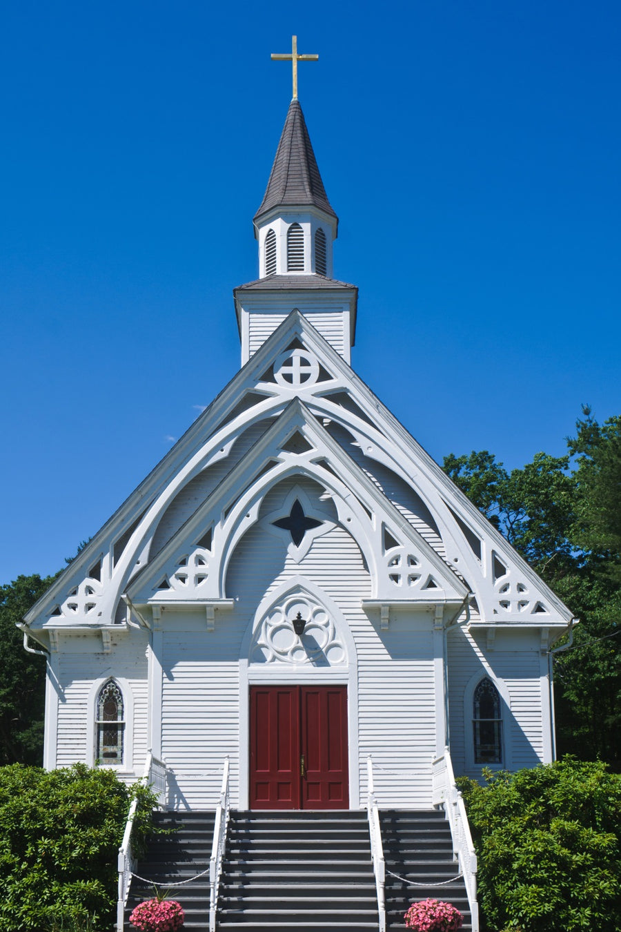 Church Backdrop Classic White Sky Architecture Backdrop GQ4-77