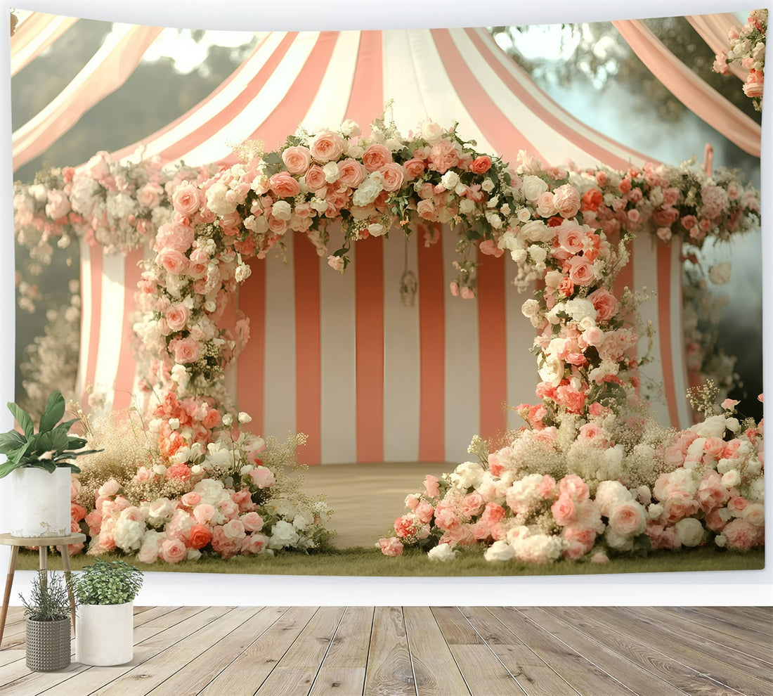Carnival Photo Backdrop Romantic Rose Arch Tent Backdrop GQ5-134