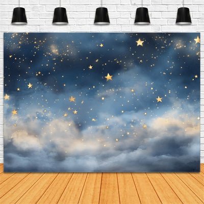 Starry Sky Backdrop Glowing Stars Dreamy Sky Backdrop GQ5-57