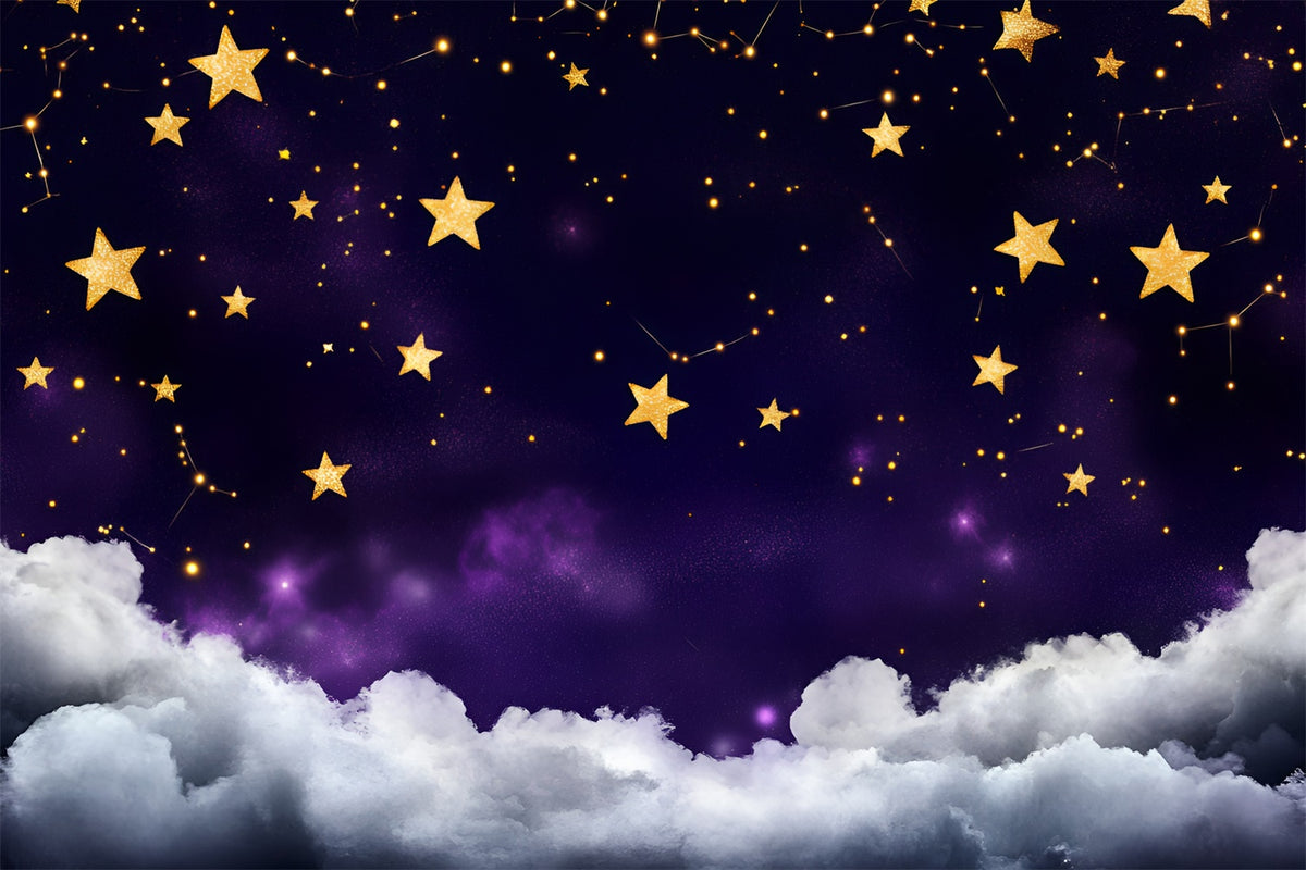 Starry Night Photo Backdrop Fantasy Star Cloudy Backdrop GQ5-60