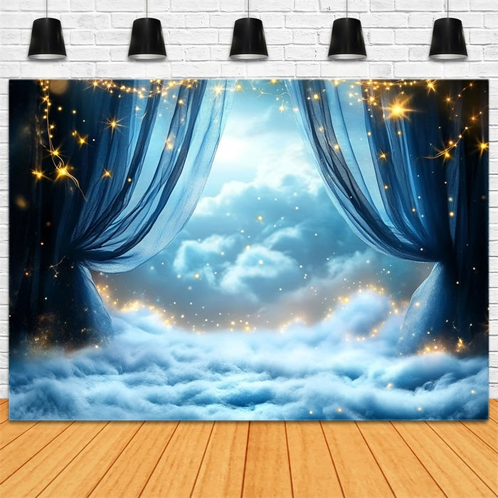 Starry Sky Backdrop Drapes Star Cloud Fantasy Backdrop GQ5-66