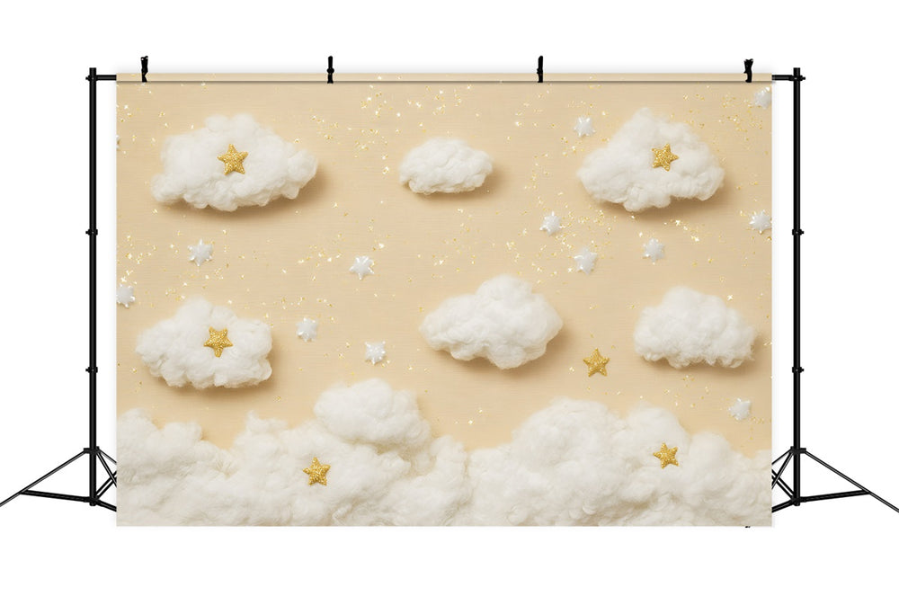 Clouds Photo Backdrop Sweet Star Cloud Backdrop GQ57-123