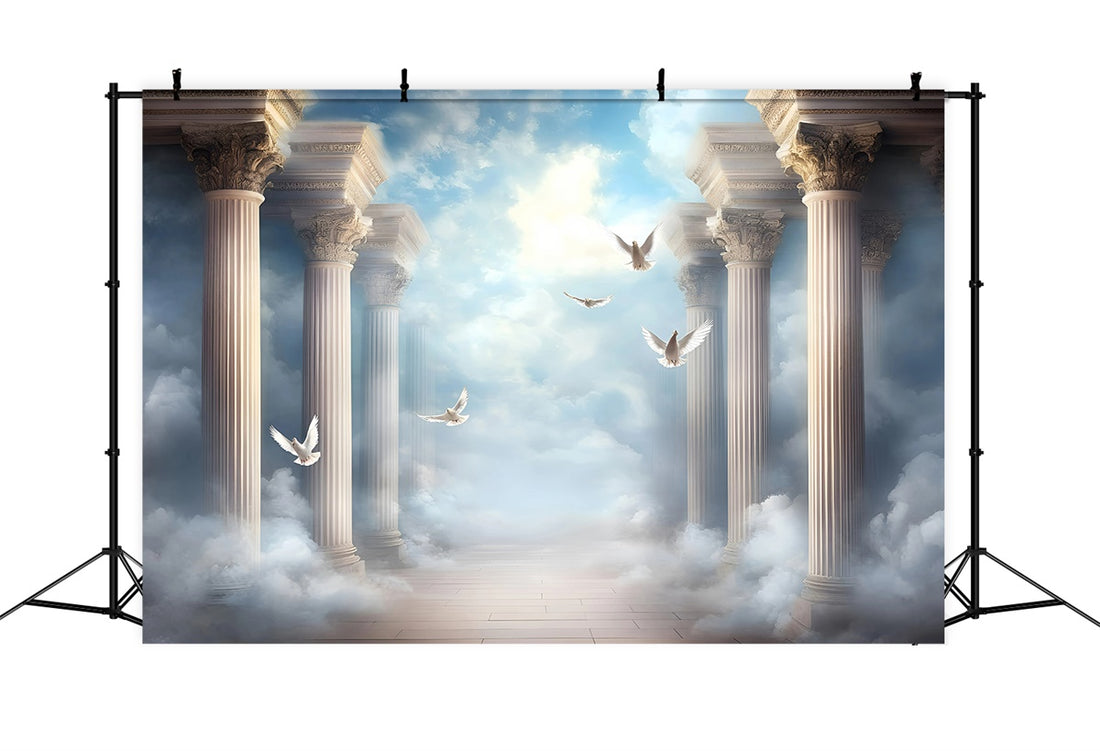 Cloud Backdrops Dove Flight Cloud Temple Backdrop GQ57-129