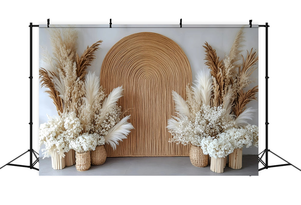 Bohemian Backdrops Pampas Dream Woven Arch Backdrop GQ57-235