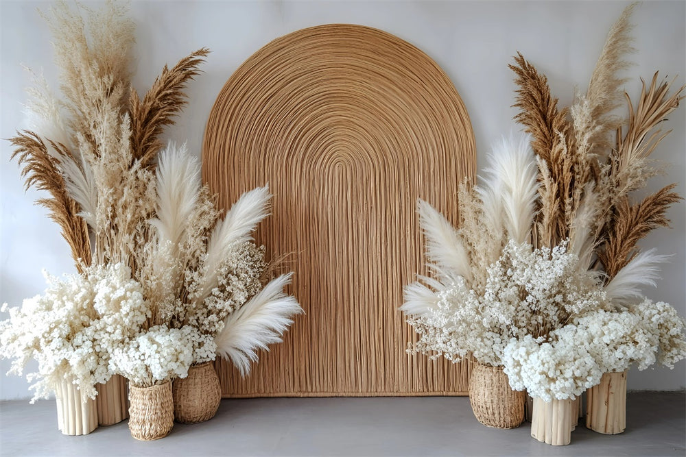 Bohemian Backdrops Pampas Dream Woven Arch Backdrop GQ57-235
