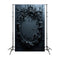 Gothic Backdrop Midnight Black Rose Oval Mirror Vintage Backdrop For P