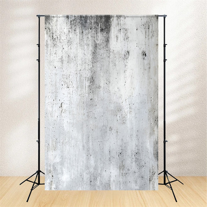 Concrete Backdrop Weathered White Concrete Texture Dark Marks Portrait