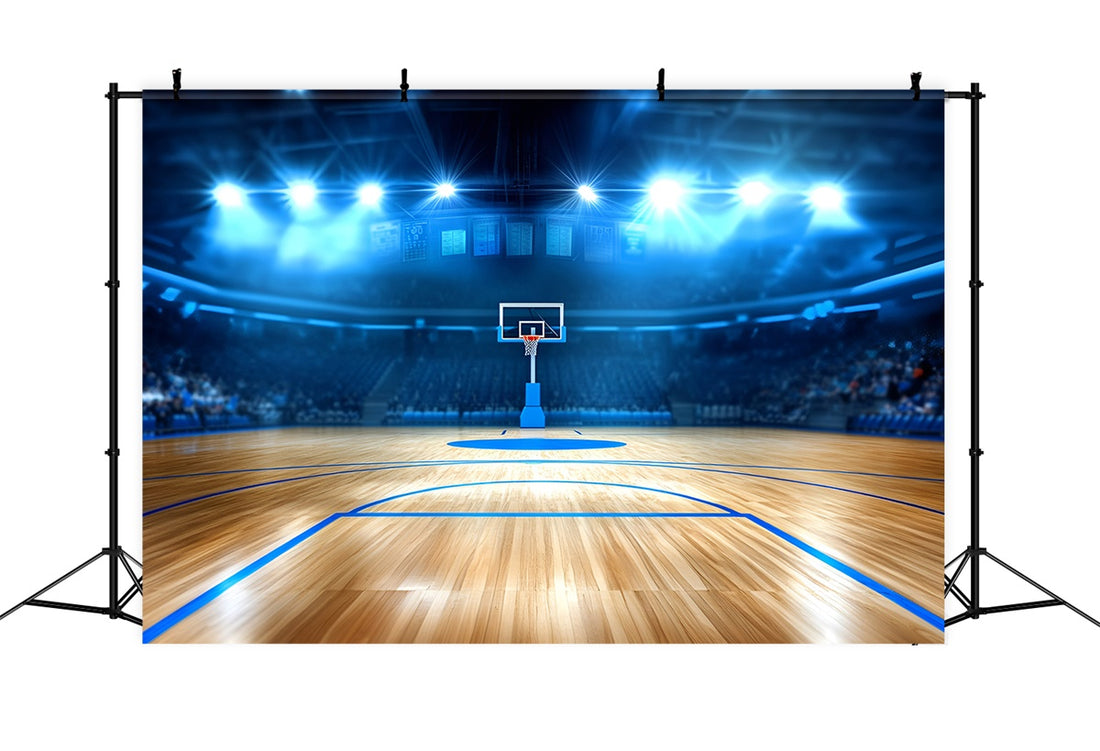 Basketball Backdrops Pro Court Spotlight Backdrop GQ6-263