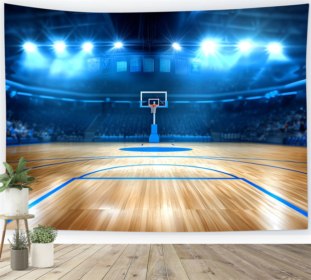 Basketball Backdrops Pro Court Spotlight Backdrop GQ6-263