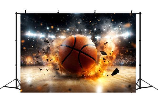 Basketball Photography Backdrop Power Shot Energy Backdrop GQ6-271