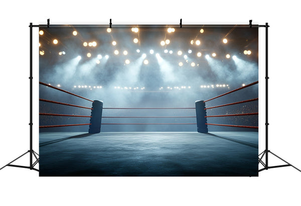 Boxing Ring Backdrop Fight Night Arena Backdrop GQ6-291