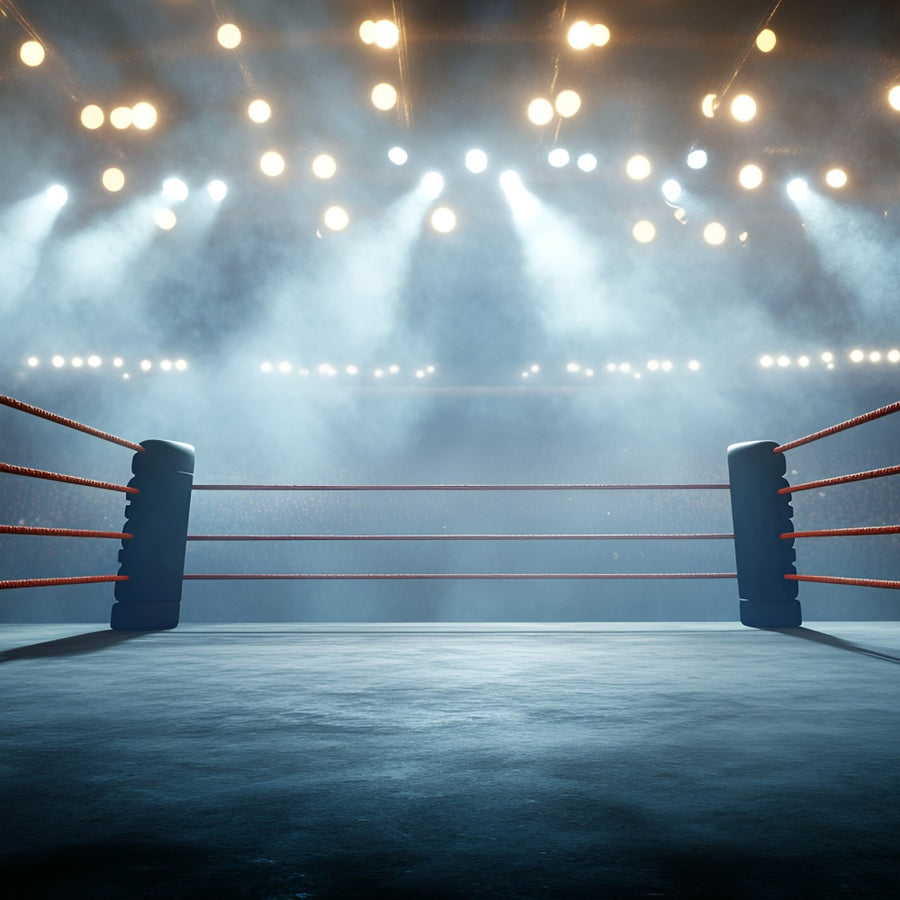 Boxing Ring Backdrop Fight Night Arena Backdrop GQ6-291