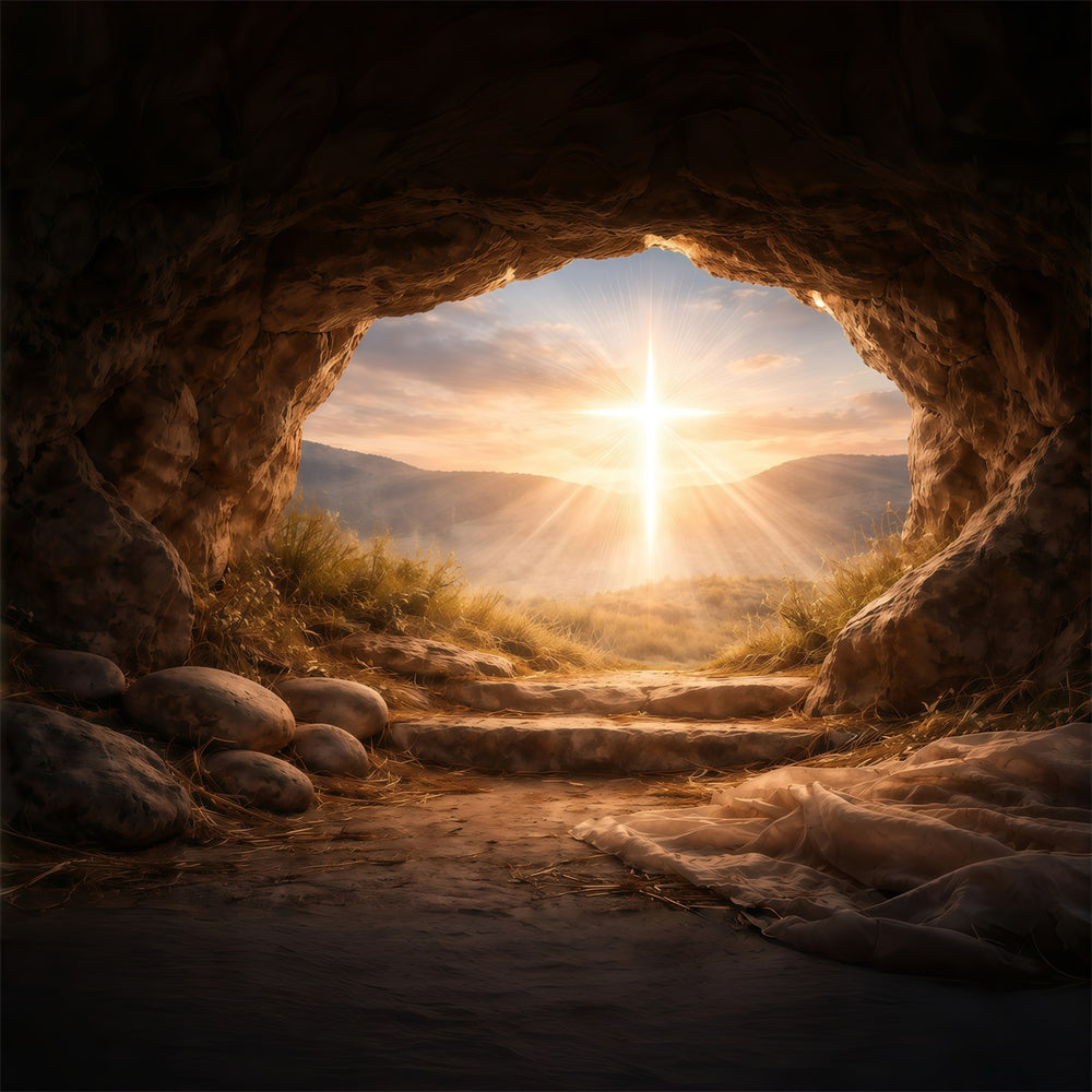 Easter Photo Backdrop Ideas For Church Empty Tomb Sunrise Glory Easter