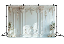 Artistic Backdrops Delicate White Wall Bouquet Backdrop GTY-122