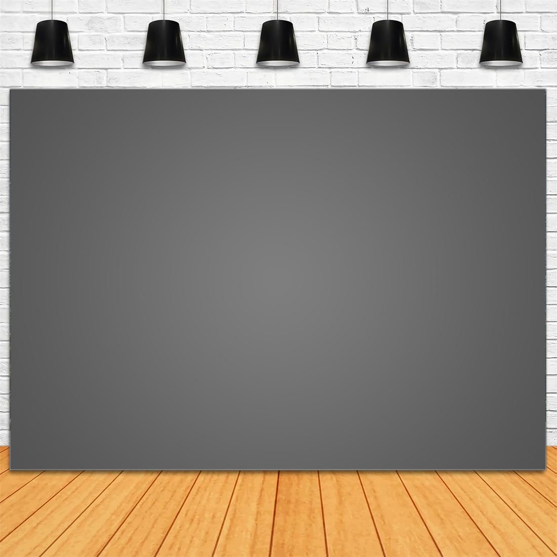 Grey Backdrop Soft Vignette Portrait Photography Backdrop GTY2-126