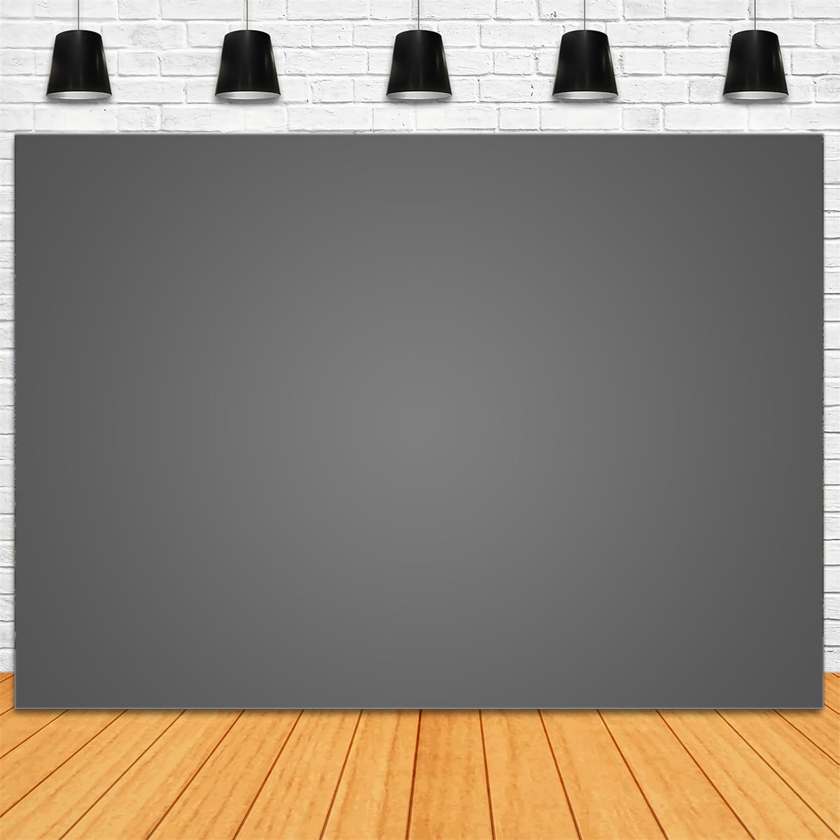 Grey Backdrop Soft Vignette Portrait Photography Backdrop GTY2-126