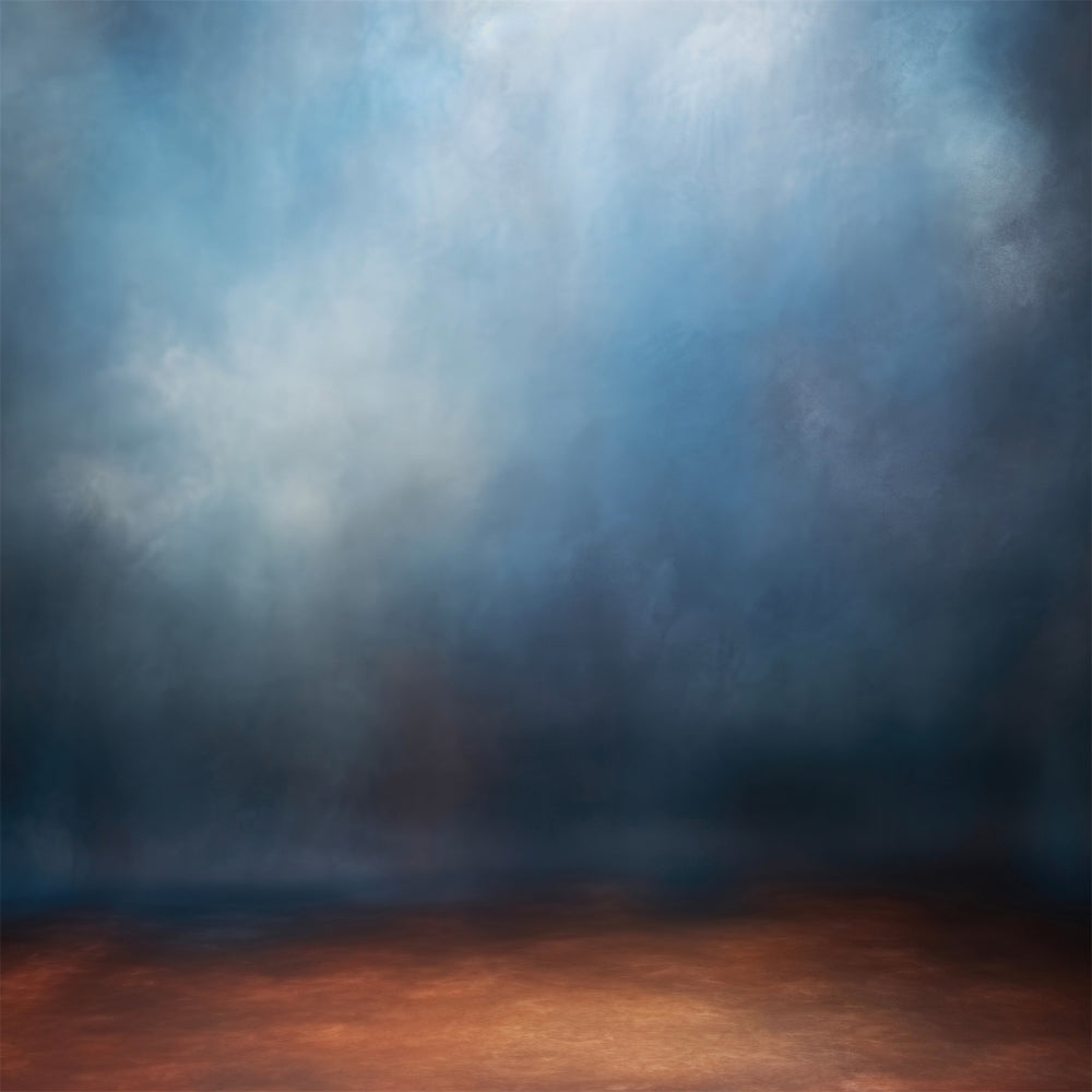 Backdrop For Portraits Misty Blue Abstract Wall Backdrop GTY2-150