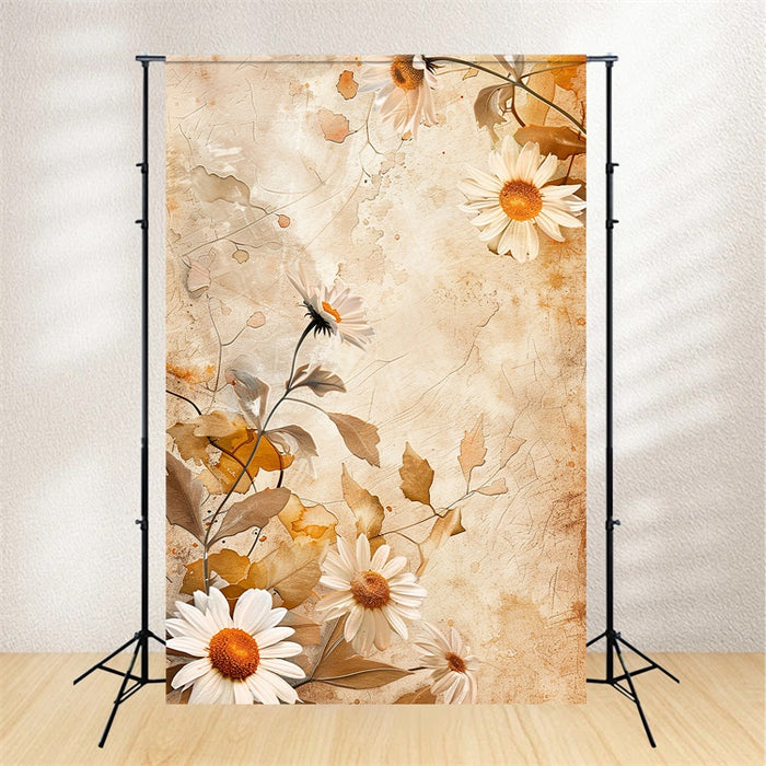 Professional Headshot Backdrop Rustic Daisy Bloom Backdrop GTY3-350