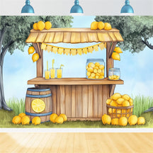 Lemon Backdrop Lemonade Tree Garden Summer Backdrop GTY3-406