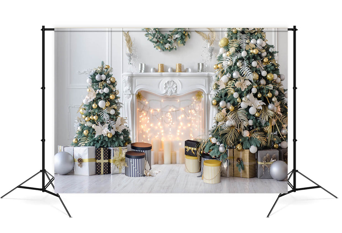 Christmas Snow Room Decor Photo Backdrops KAT-57 – Dbackdrop