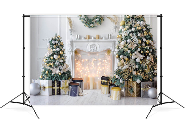 Christmas Snow Room Decor Photo Backdrops KAT-57 – Dbackdrop