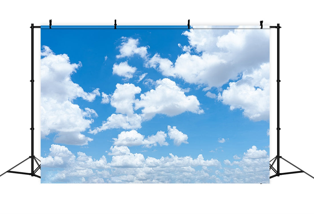 Cloud Photography Backdrop Expansive Sky Puffy Clouds Backdrop LXX1-32