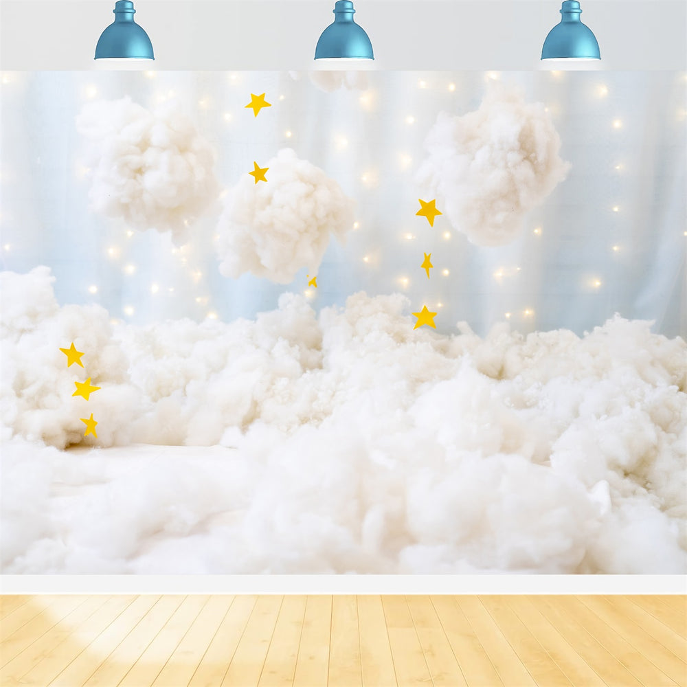 Cloudy Backdrop Fluffy Star Magic Photography Backdrop LXX1-345