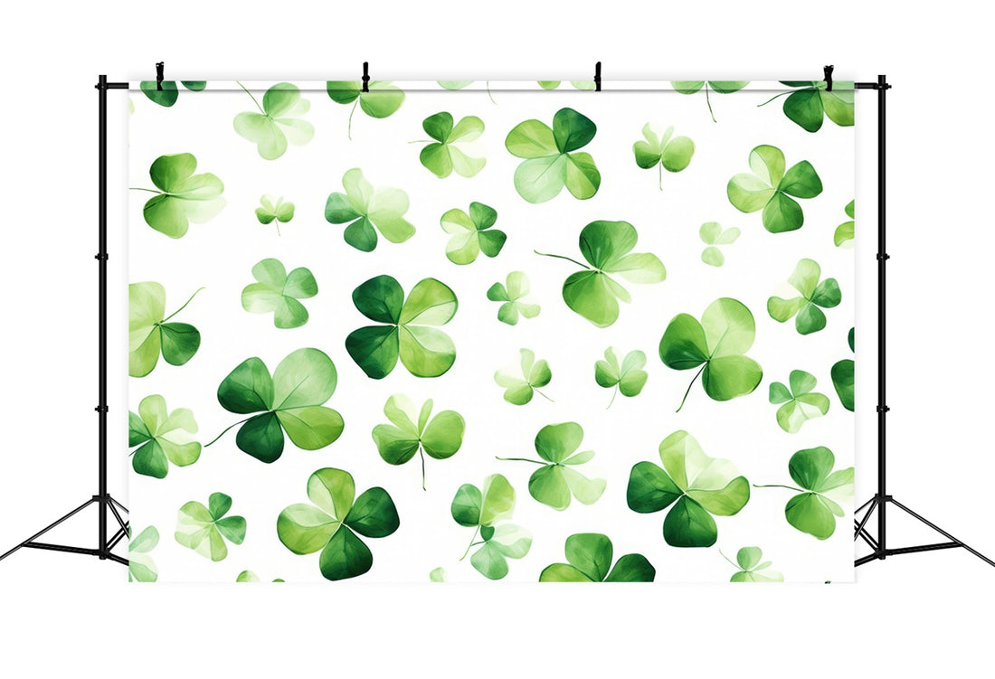 St Patrick's Day Backdrop Green Clover Festival Backdrop LXX1-35