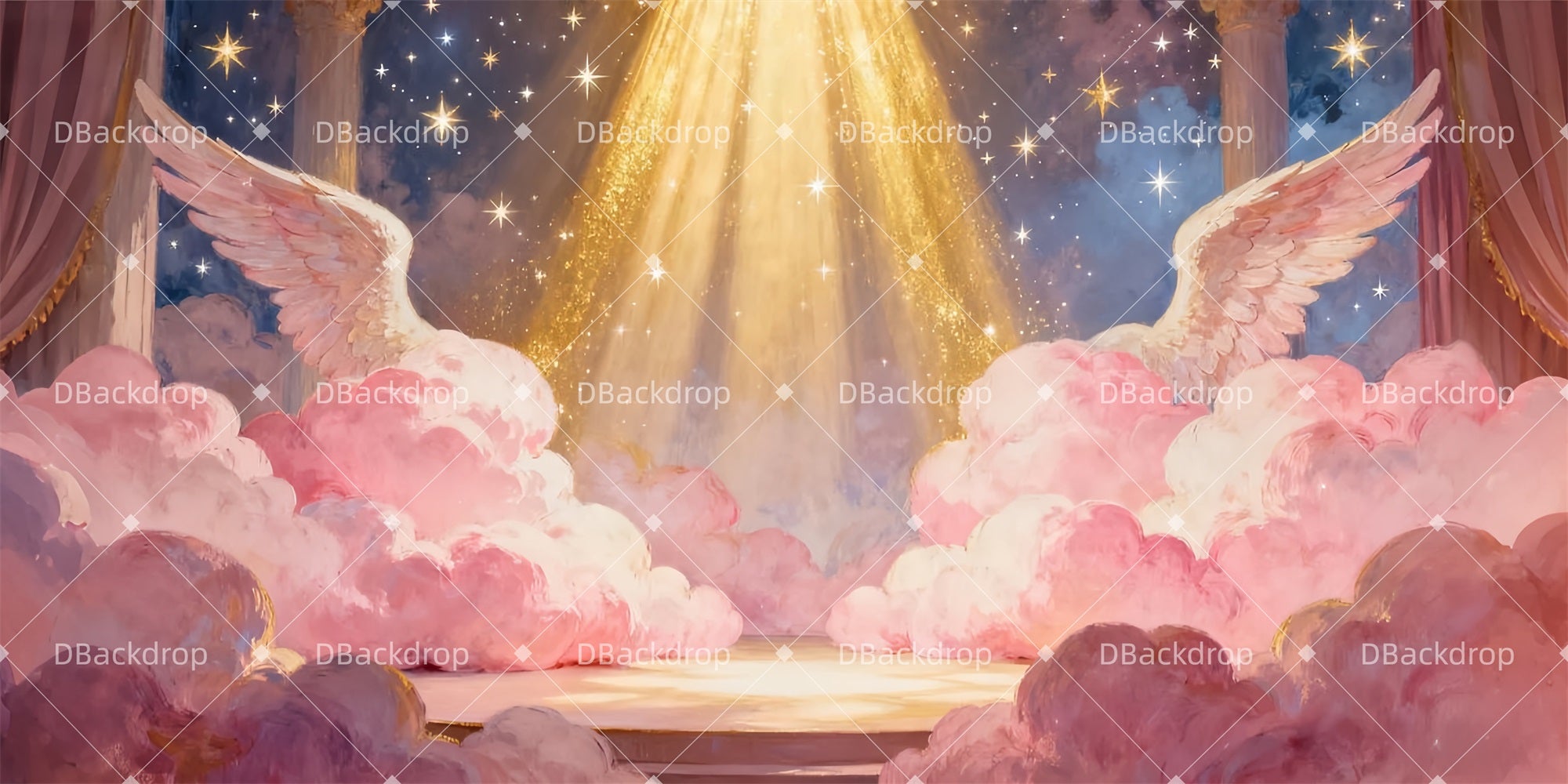 Broadway Stage Backdrop Angelic Light Dance Recital Backdrops LXX510-T