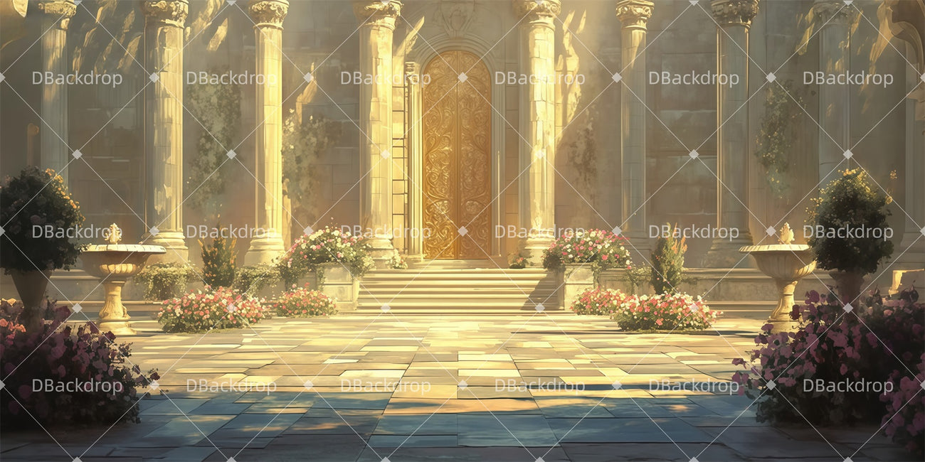 Performance Backdrops Royal Courtyard Large Stage Backdrops LXX511-T13