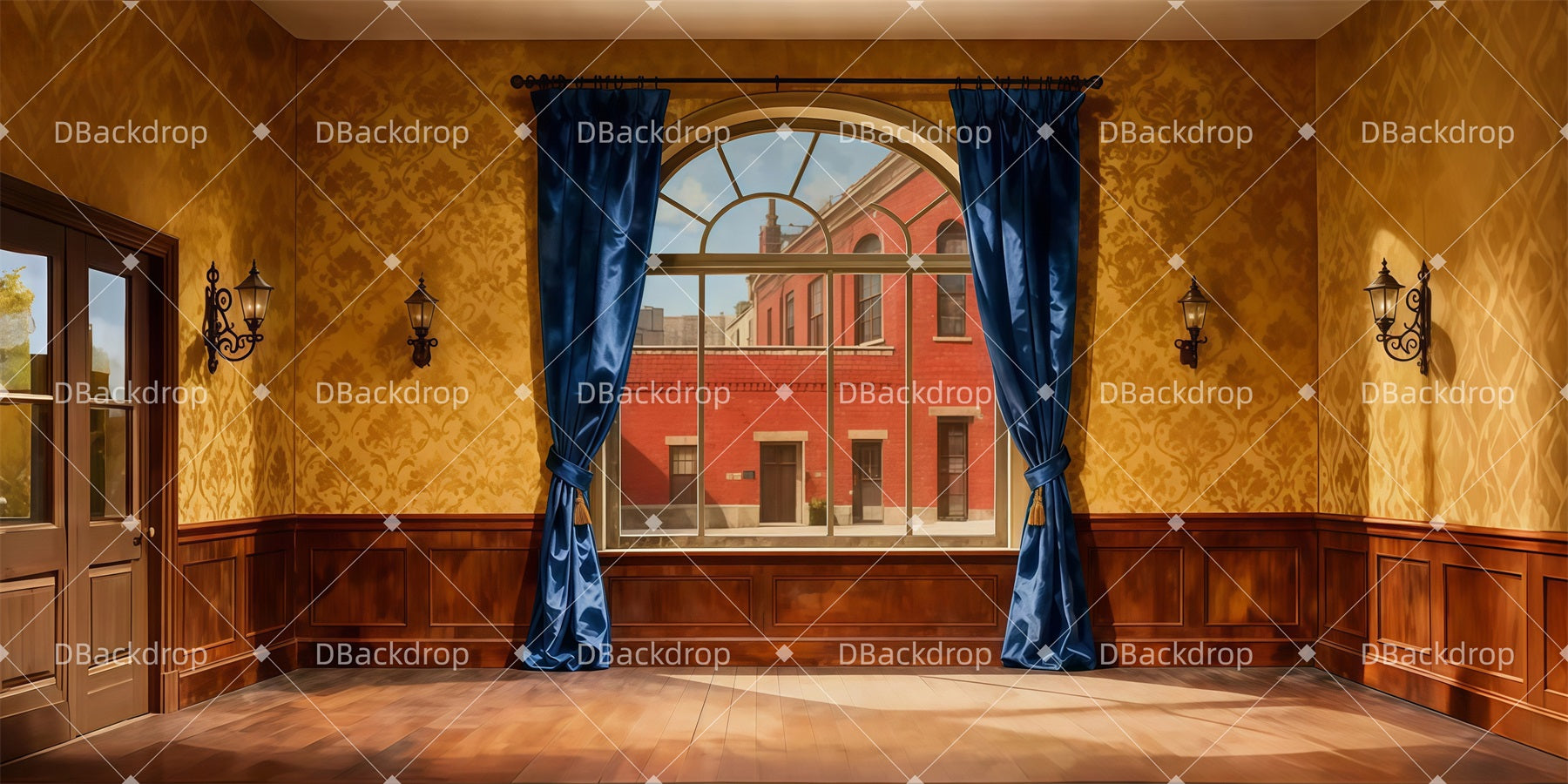Performance Backdrop Pulitzer's Office School Play Backdrops LXX511-T2