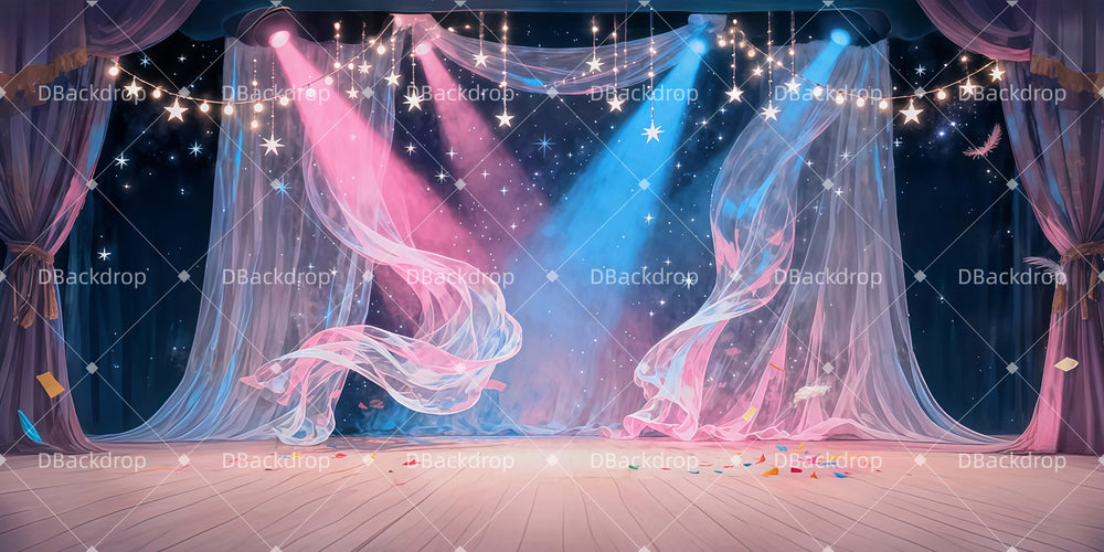 Dance Backdrop Starlight Dream Stage Broadway Stage Backdrop LXX511-T3